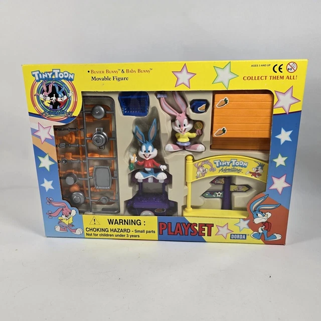 TINY TOON ADVENTURES Playset Buster Bunny Babs Bunny Dorda New Sealed £ ...