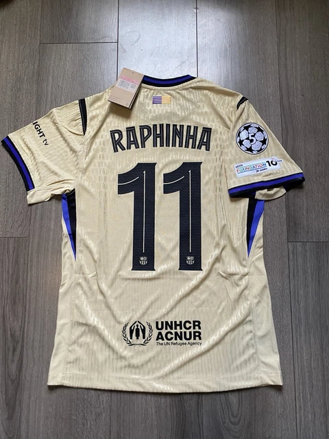 BARCELONA UCL PATCHES Raphinha #11 Away 2025/26 Size L $91.23 - PicClick CA