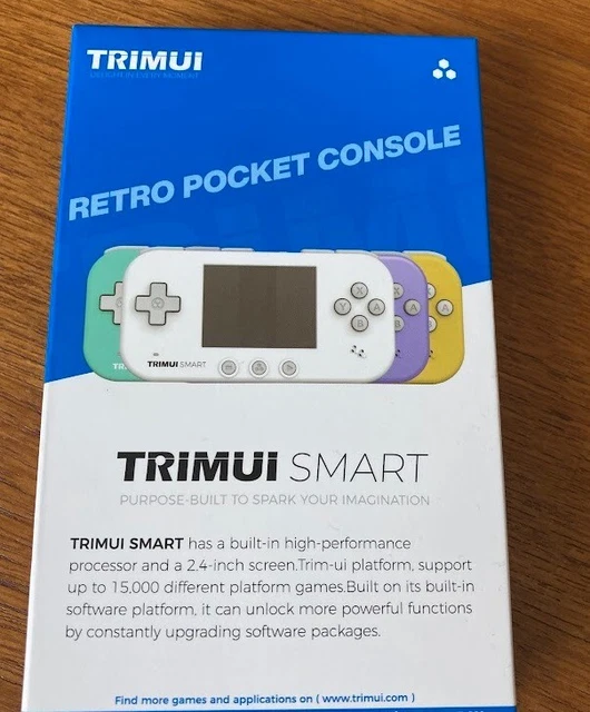 TRIMUI SMART HANDHELD POCKET MICRO MINI GAME CONSOLE (White). A66 plus ...