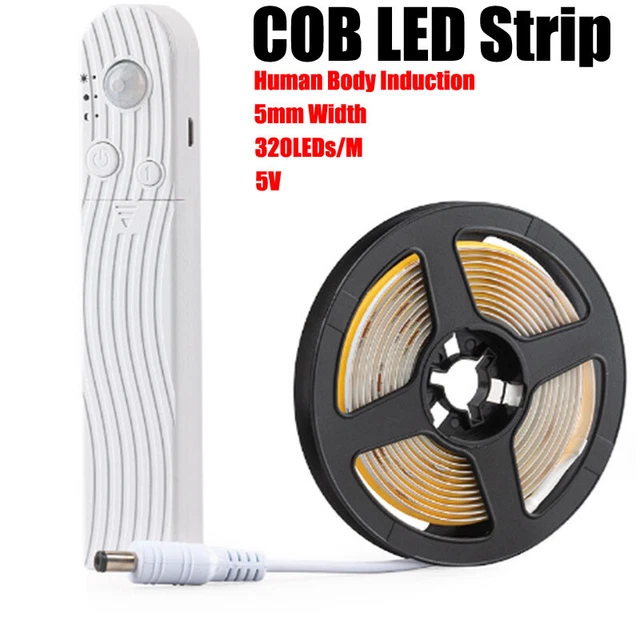 COB LED STRIP Light V5 Human Body Induction 320LEDs/MM Flexible Tape ...