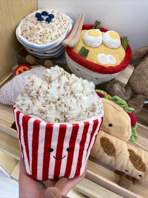 JELLYCAT AMUSEABLE POPCORN Plush Toy 19CM Brand New With Tags Ultra ...