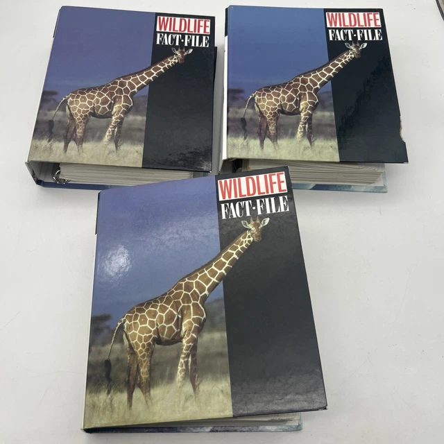 WILDLIFE FACT-FILE SET (1980s-90s) - 3 Binders, over 350 pages $70.00 ...