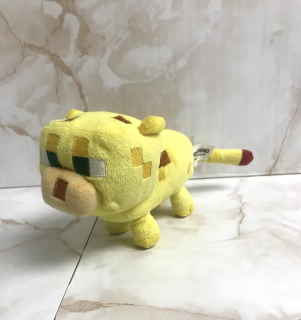 MOJANG MINECRAFT OCELOT Yellow Plush Stuffed Animal Cat 2014 7" Inch ...