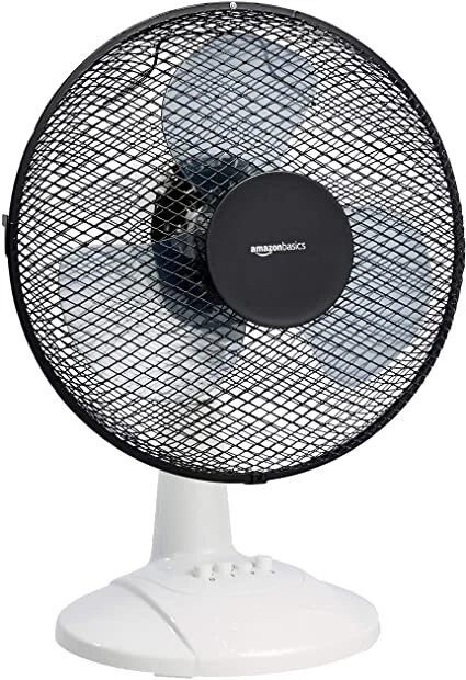 SIGNATURE S40008B PORTABLE 9 Inch Oscillating Desk Fan with Adjustable ...
