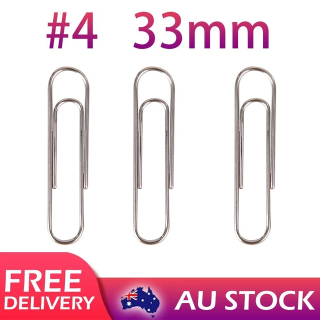 DELI PAPER CLIPS Office Metal Clip Silver Craft School Stationary ...