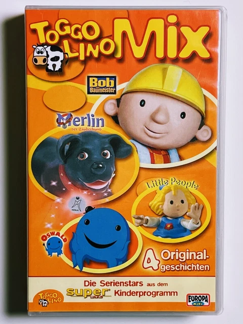 TOGGO LINO MIX VHS Toggolino Bob der Baumeister Merlin Little People ...