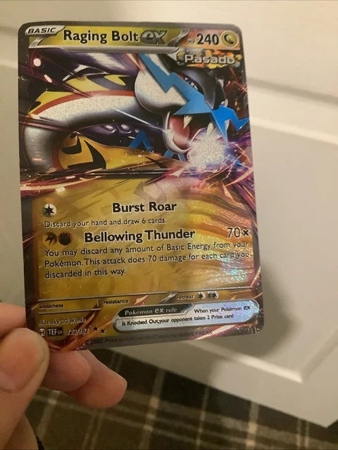 POKÉMON TCG RAGING Bolt EX Full Art Temporal Forces Card 196/162 £29.05 ...