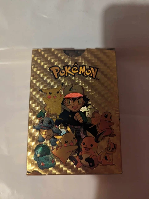 POKEMON CARD FOIL GOLD PACK 55 CARDS TCG GX Vmax GX Card Charizard Kids ...