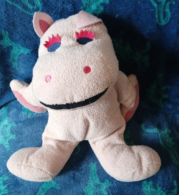 RAINBOW GEORGE PINK Hippo Soft Toy Comforter Plush Golden Bear £12.99 ...