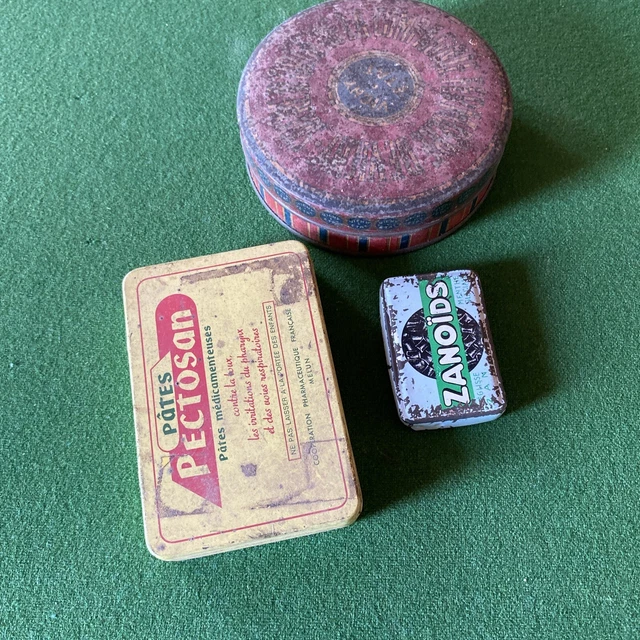 LOT DE 3 boites anciennes, Vendues Dans L’état Marque Vichy, Pectosan ...