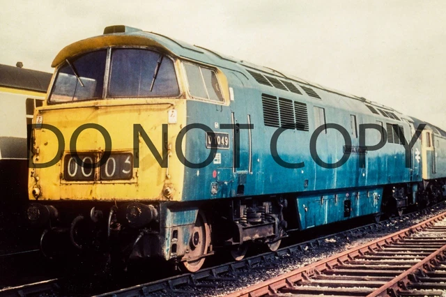 UK DIESEL TRAIN Railway Photograph Of Class 52 Western D1049. Rm52-135 ...