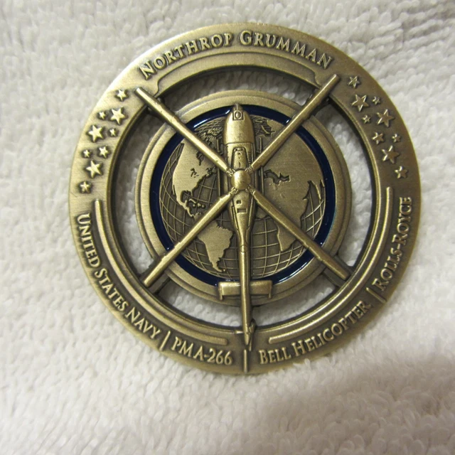 NORTHROP GRUMMAN FIRST Flight MQ-8C Fire Scout USN UAV Challenge Coin ...