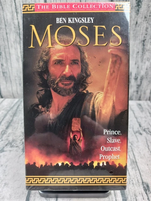MOSES: THE BIBLE Collection (VHS, 1996, TBS) Ben Kingsley - Brand New ...