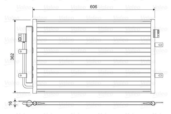 CONDENSATORE CONDIZIONATORE VALEO 822551 per Iveco Daily V Pianale 2.3 ...