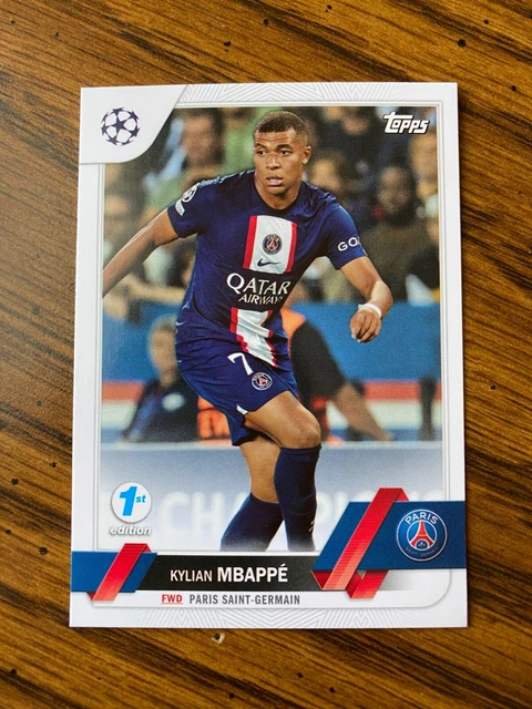 CARTE DE BASE KYLIAN MBAPPE 2022-23 Topps UEFA Club 1ère édition #100 ...