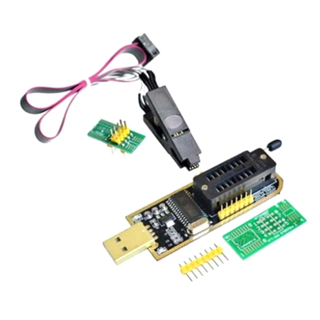 CH341A 24 25 SéRie EEPROM Flash BIOS USB Programmeur Module + SOIC8 ...