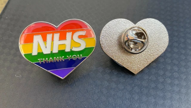 NHS RAINBOW BADGE - Thank You - Nurse Doctor Ambulance Medic Paramedic ...