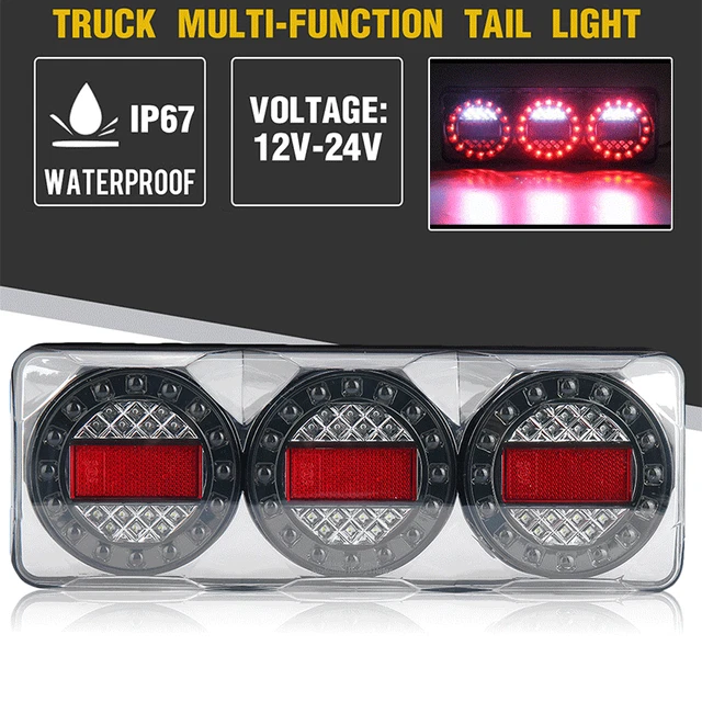 LED COMBINATION TAIL Light STOP TAIL INDICATOR REVERSE Truck Ute $103. ...