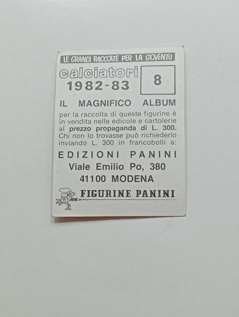 FIGURINA CALCIATORI PANINI 1982/83 NEW numero 8 ASCOLI DE VECCHI EUR 1,30 - PicClick FR