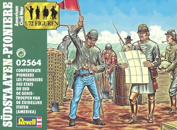 REVELL 02564: AMERICAN Civil War Confederate Pioneers (complete boxed ...