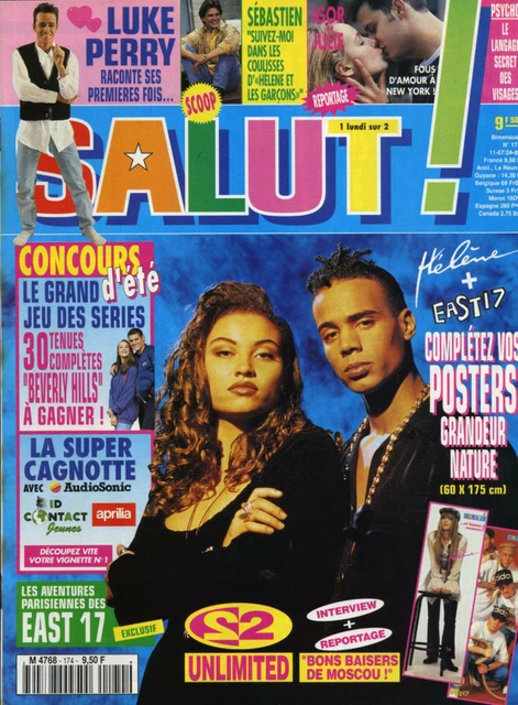 MAGAZINE SALUT N°174, 2 UNLIMITED, Luke PERRY, 90210, CORONA, HELENE ...