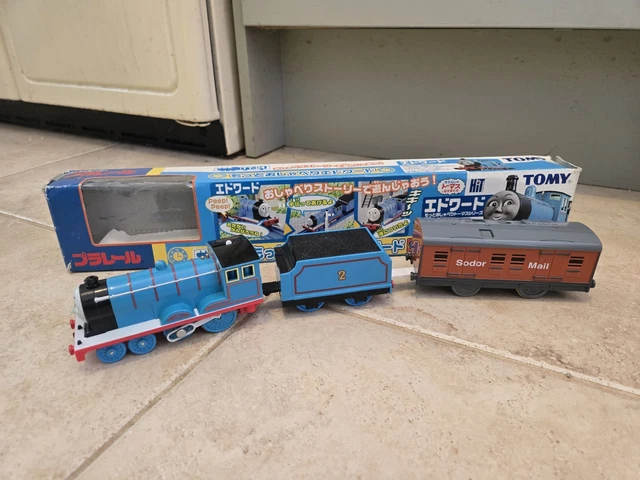 PLARAIL TOMY THOMAS engine Talking Edward Speaking Japanese Box ...