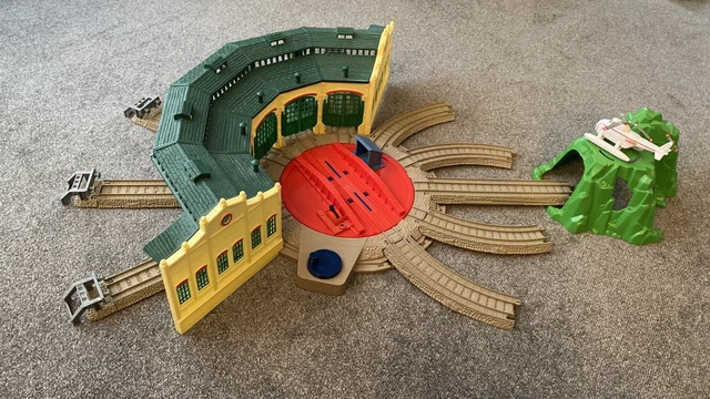 THOMAS THE TANK Engine Trackmaster Tidmouth Engine Sheds x 5 Turntable ...