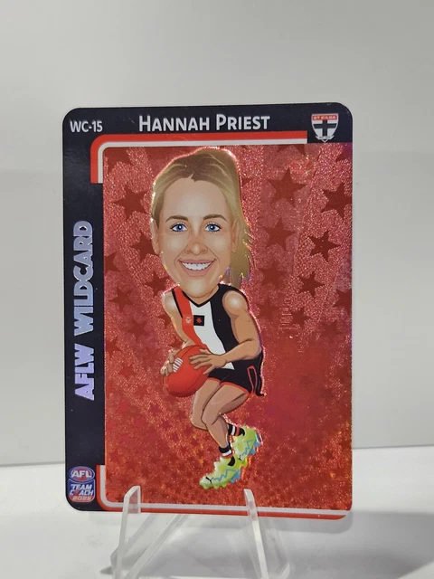 2025 TEAMCOACH AFLW Wildcard Hannah Priest Wc-15 St Kilda Saints $15.00 ...