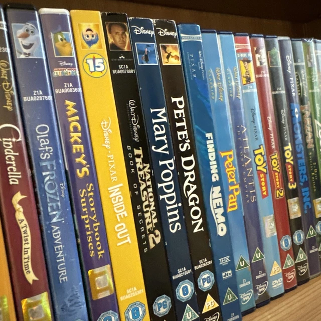 DISNEY AND PIXAR DVDS 5 FOR £9.87 ! VARIOUS FREEPOST job lot bundle ...