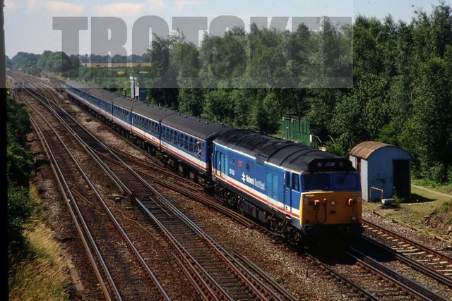 35MM SLIDE BR British Rail Diesel Loco Class 50 50030 1989 Original £3. ...