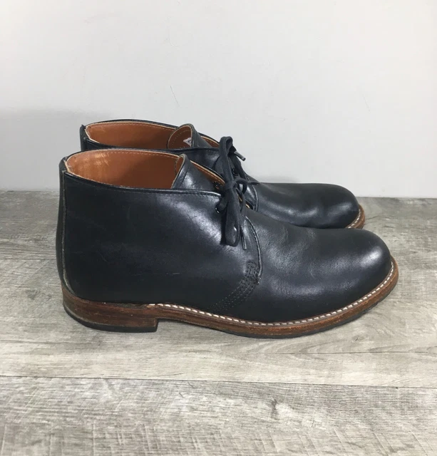 RED WING 9024 Heritage Beckman Chukka Black Leather Work Mens Boots ...