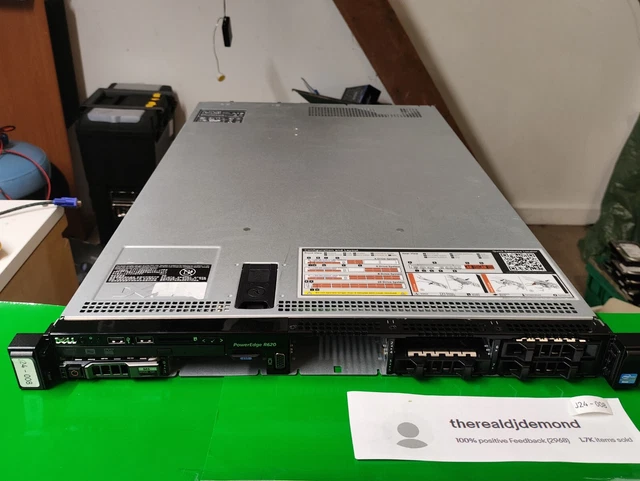 SERVER DELL POWEREDGE R620 2x Xeon E5-2667 CPU 2.9GHz 16GB Ram 1Tb HDD ...
