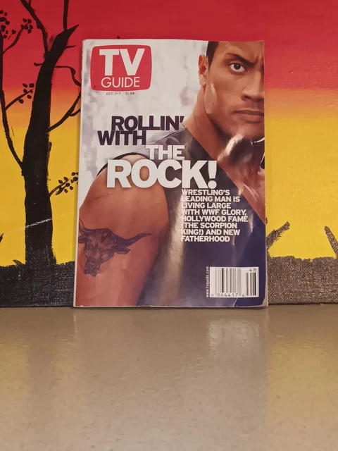 TV GUIDE DEC 1-7 2001 - Dwayne Johnson - The Rock - Gene Simmons - Kiss ...