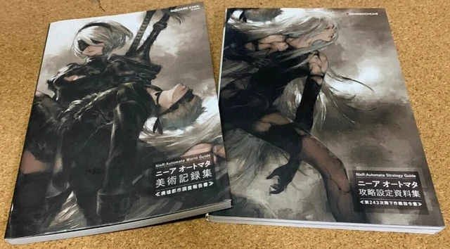 NIER AUTOMATA WORLD Guide Strategy Guide Art Book Set Square Enix Used ...