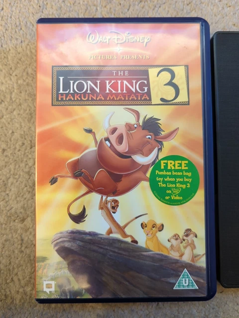 THE LION KING 3 - Hakuna Matata - Walt Disney - PAL VHS Video Tape £4. ...