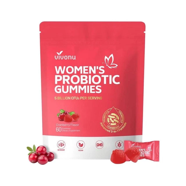 VIVONU VAGINAL WOMEN Probiotic Feminine pH Balance Gummies For Vaginal ...
