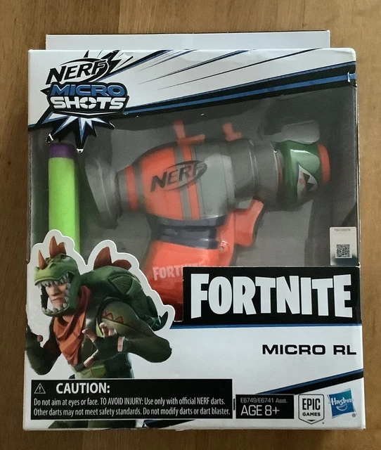 NERF MICRO SHOTS Mini Blaster - Fortnite Micro RL £9.50 - PicClick UK