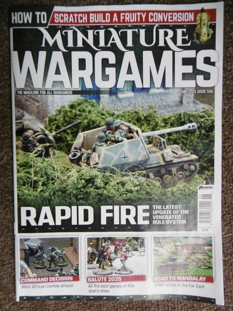 5MINIATURE WARGAMES MAGAZINE Issue 506 June 2025 Unread New £5.49 - PicClick UK