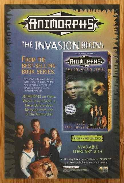 1998 ANIMORPHS VHS Video Promo Vintage Print Ad/Poster Retro 90s Kids TV £14.26 - PicClick UK