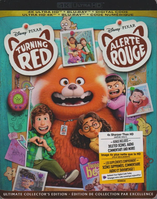 DISNEY PIXAR TURNING RED 4K ULTRA HD & BLURAY & DIGITAL SET with Sandra ...