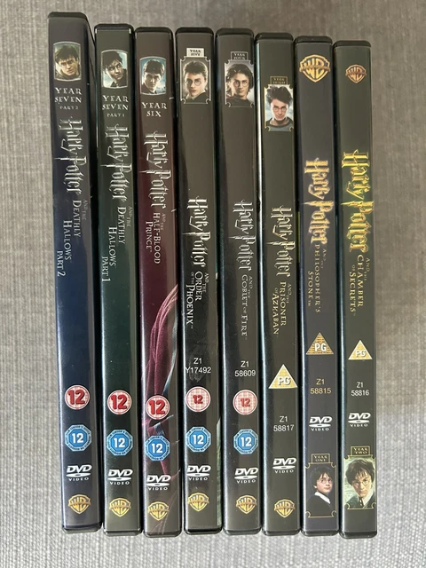 HARRY POTTER COMPLETE DVD Box Set - Years 1-8 Brilliant Condition EUR 5 ...