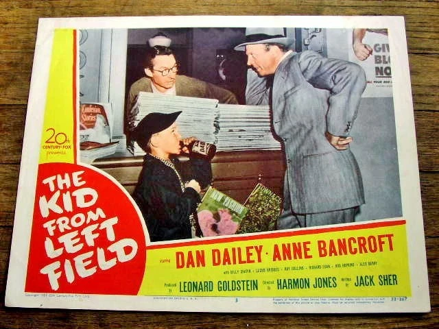 THE KID FROM LEFT FIELD Movie BASEBALL Lobby Card Photo DAN DAILY ANNE ...