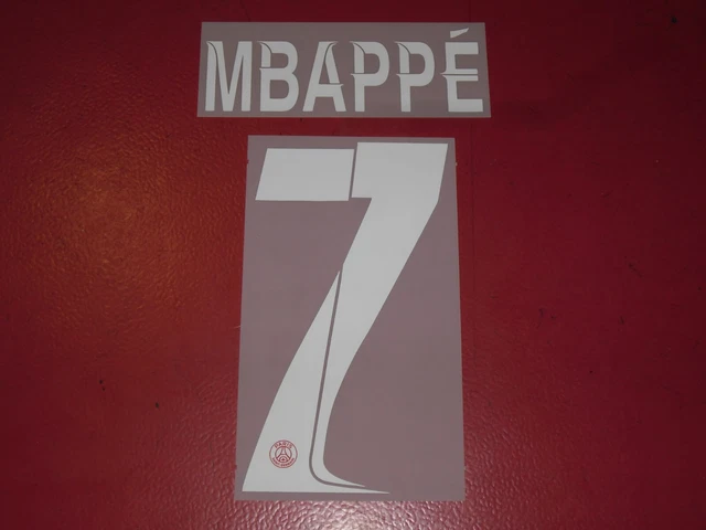NAME SET FLOCAGE Officiel Mbappe Psg Home (Maillot Marine) Ldc 2023/ ...