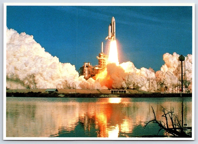 POSTCARD NASA SPACE Shuttle Columbia Lift Off Kennedy Space Center #3 ...