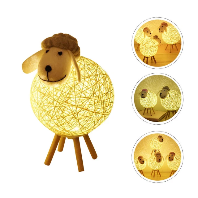 LAMB NIGHT LIGHT LED Bedside Table Sheep Nightstand Nightstands £17.35 ...