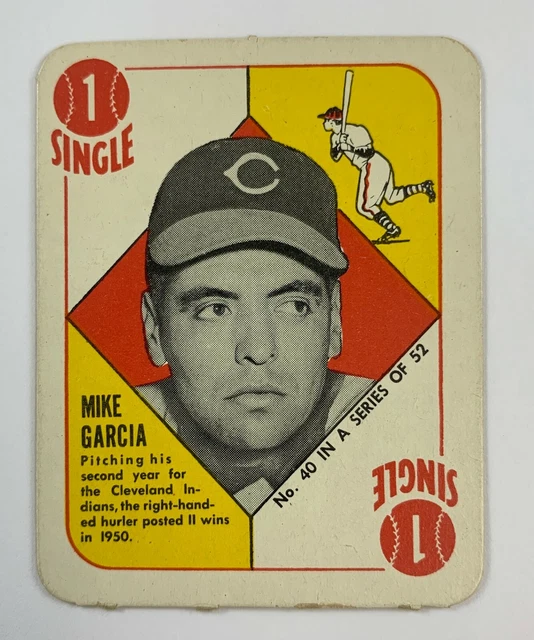 1951 TOPPS RED Backs #40 Mike Garcia (Indians) 122E-01 EUR 38,64 ...