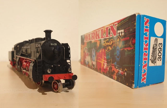 MÄRKLIN 3093, DAMPFLOK BR 18 478 der DB, H0, OVP EUR 64,90 - PicClick DE