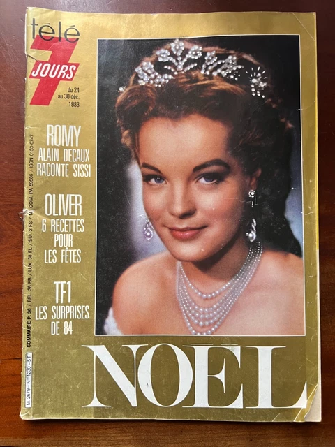 TÉLÉ 7 JOURS 24/12/1983; Romy Schneider/ Dorothée et Drucker/ Adjanie ...