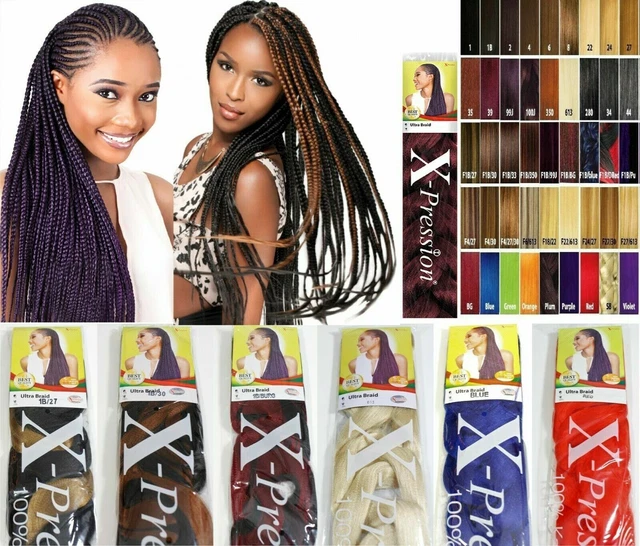 X-PRESSION ULTRA BRAIDING Hair, Expression "Kanekalon" Original All ...