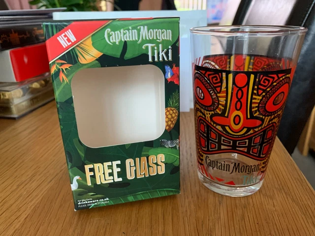 CAPTAIN MORGAN TIKI Bar Rum Glass Tumbler In Box 30cl 300ml New 2020 £ ...